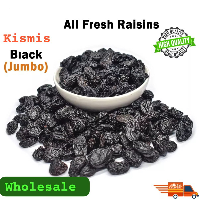 Kismis Black Jumbo Raisin (250G/500G/1KG) | Shopee Singapore