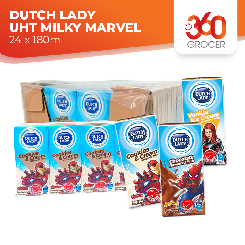 DUTCH LADY UHT MILKY MARVEL – 24 x 180ml | Shopee Singapore