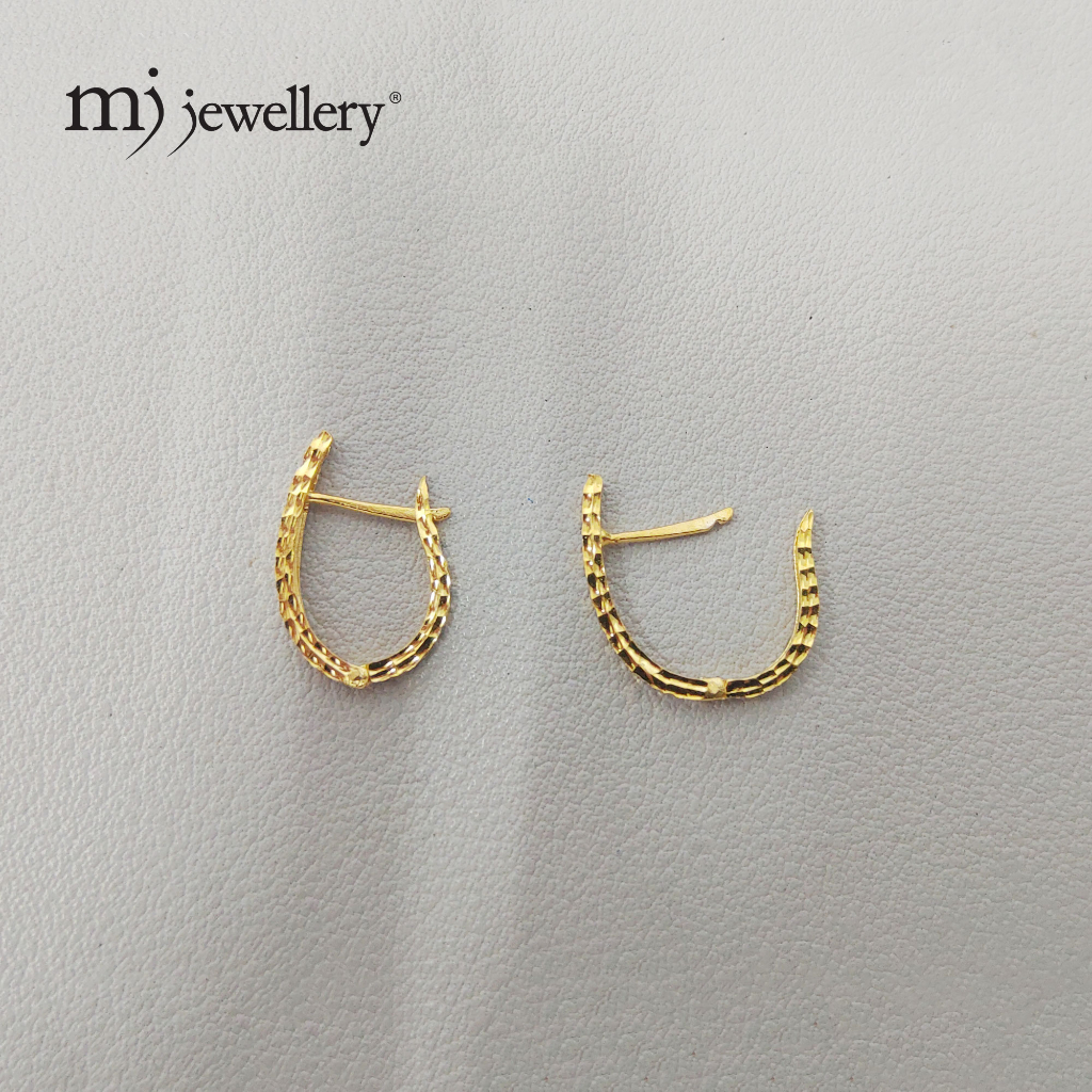 MJ Jewellery 375/9K Gold Earrings S253 | Shopee Singapore