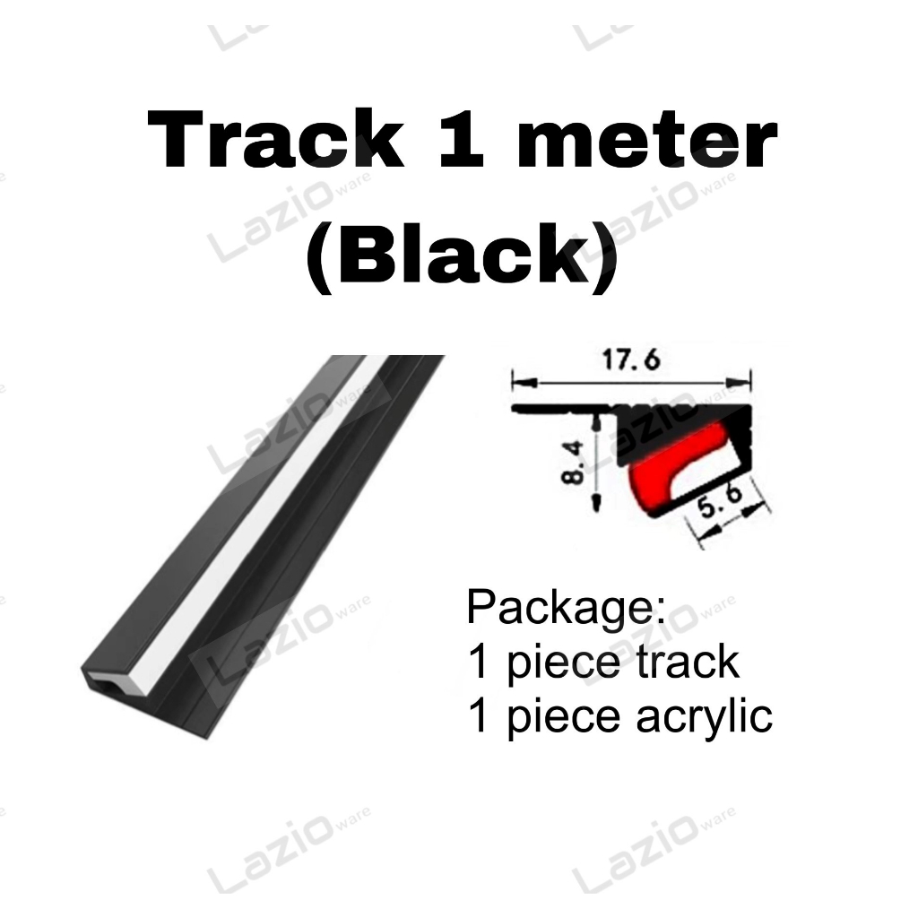 5mm LED strip light aluminium channel /profile track rail casing housing surface mounting shelf ...