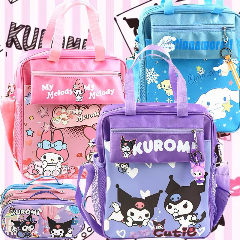 Kuromi Melody Cinnamoroll 3 Way Tuition Bag Student | Shopee Singapore