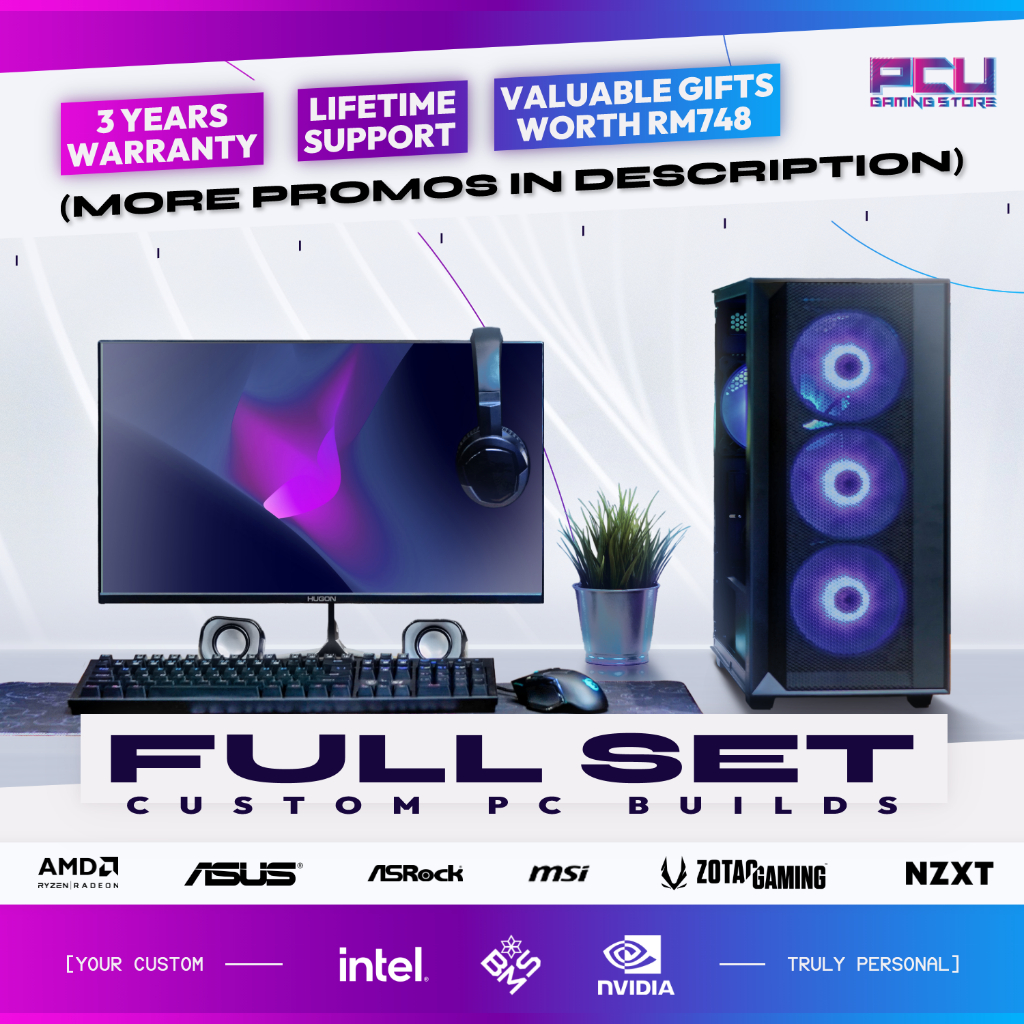PCU GAMING STORE FULL SET OFFICE BUDGET GAMING PC / CUSTOM PC / CPU ...