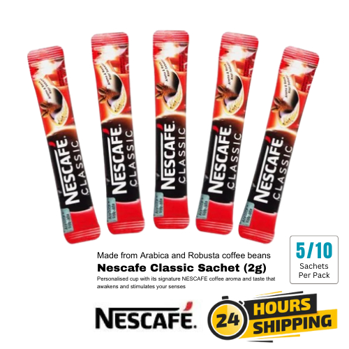 5STAR Nescafe Classic Coffee Sachet (2g x 5/10 sachet) | Shopee Singapore