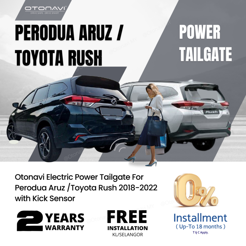 Otonavi Perodua Aruz/Toyota Rush Electric Power Tailgate Powerboot ...