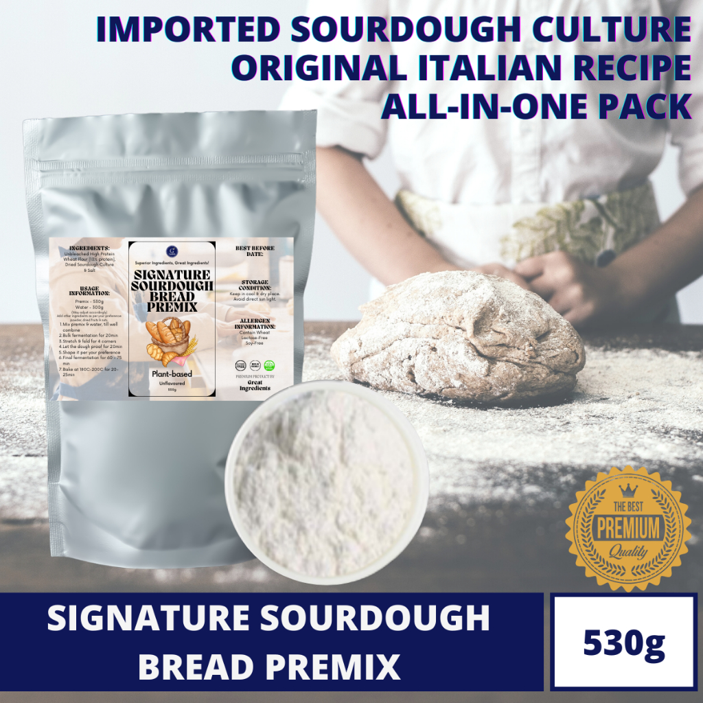 [PREMIX] Signature Sourdough Bread Premix - 530grams | Shopee Singapore