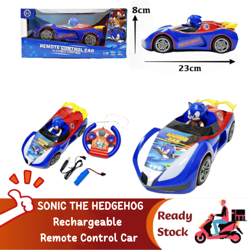 SONIC THE HEDGEHOG Rechargeable Remote Control Toys 1:18 scale 27mhz ...