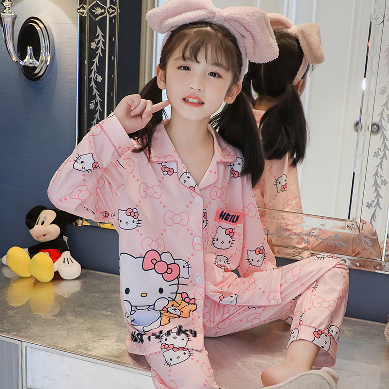 PYJAMAS BIG SIZE GIRL Hello Kitty Kuromi Melody | Shopee Singapore