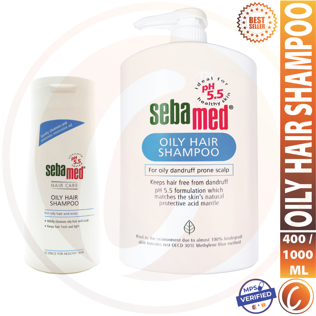 SEBAPHARMA Sebamed Oily Hair Shampoo 1L | Shopee Singapore