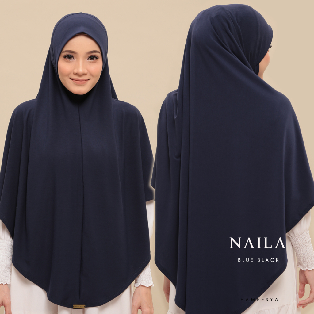 Cotton NAILA Long Hijab Chin Hijab Ironless Hijab Hajj Umrah Sarong ...