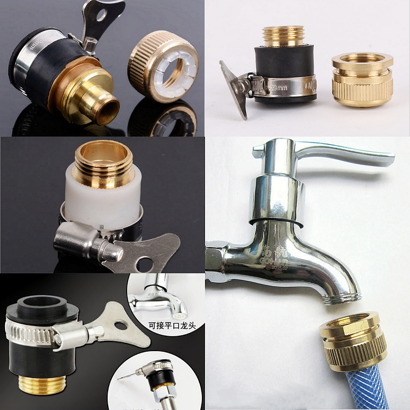 BRASS WATER TAP UNIVERSAL ADAPTOR CONNECTOR Paip Hos Penyambung Faucet ...