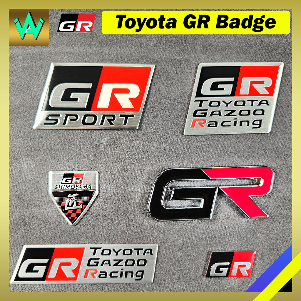 GR Gazoo Racing Logo Sport Sticker Logos Badge Toyota Yaris Corolla ...