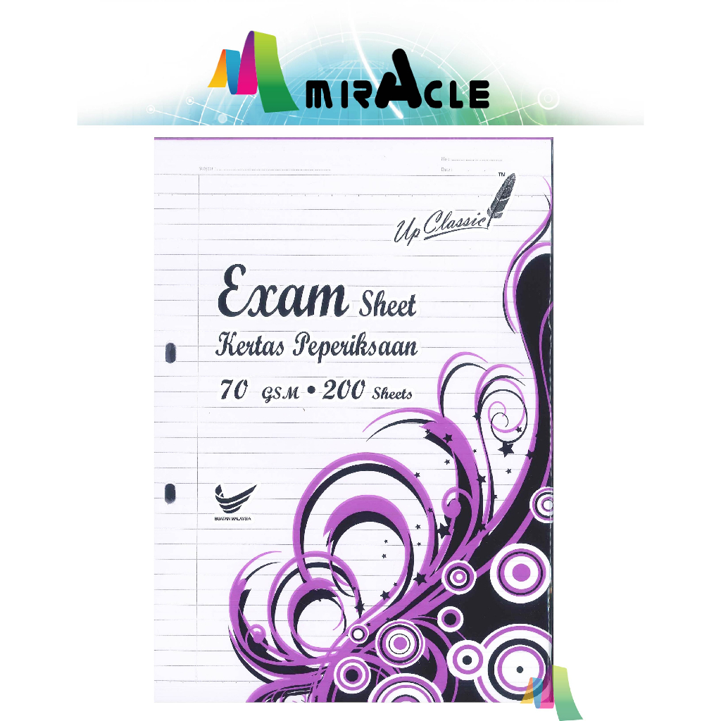 Test Pad EXAM SHEET / EXAM PAPER PAPER 70 GSM (200 SHEETS) | Shopee ...