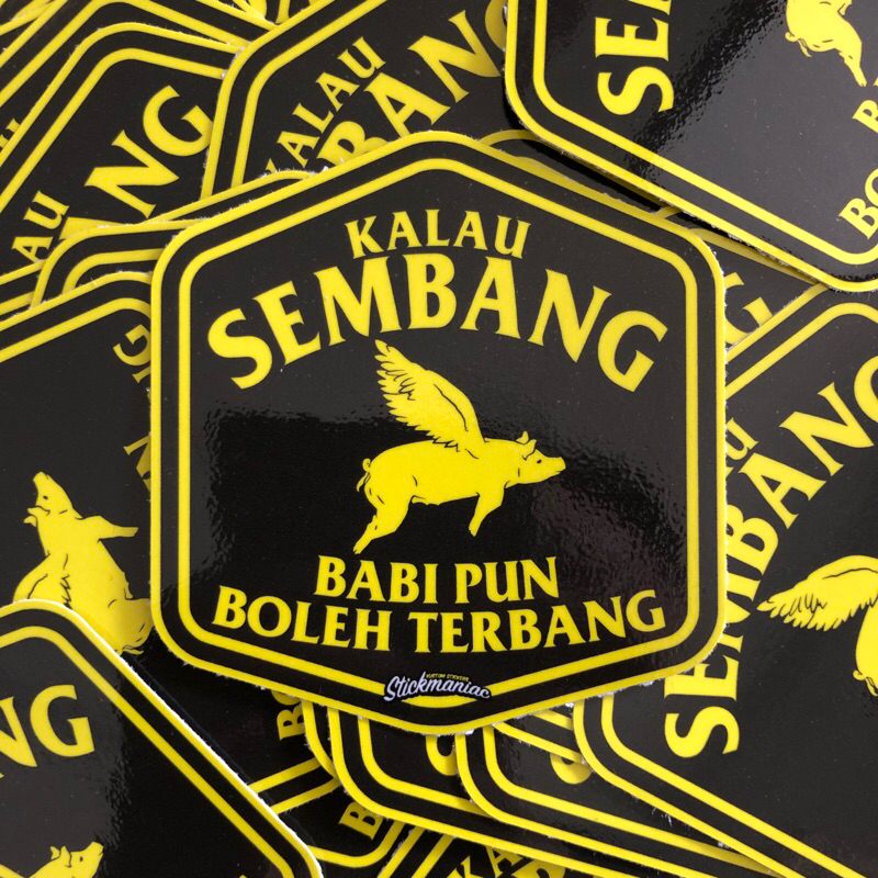 G425 Sembang Bab1 Can Fly Stickmaniac stickers | Shopee Singapore