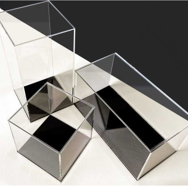 10CM-30CM Display Transparent Acrylic Box Showcase Dustproof Decoration ...