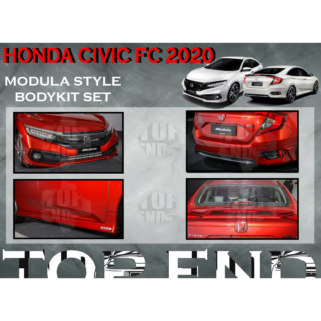 HONDA CIVIC FC CIVIC FACELIFT 2020 MODULO STYLE FULLSET BODYKIT (MDL ...