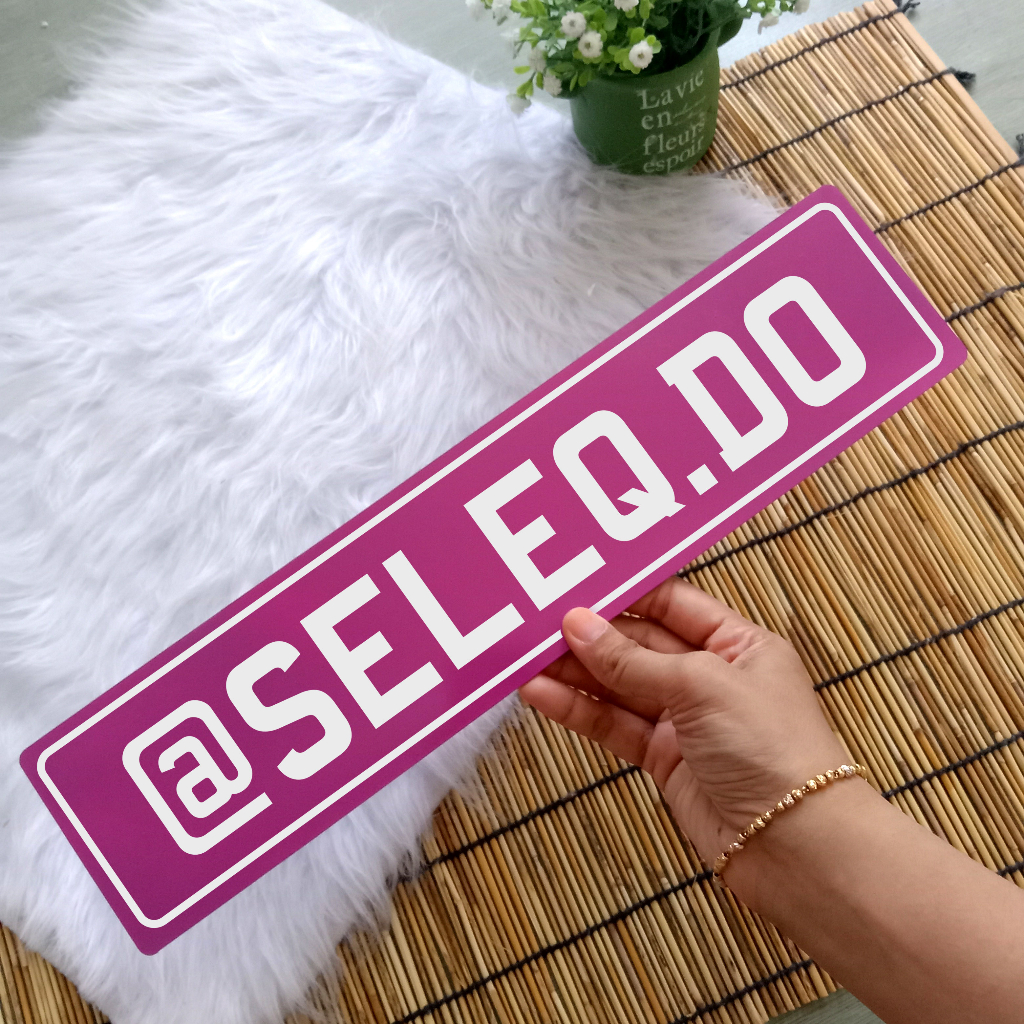 PAPAN TANDA PURPLE VERSION INCI | PLATE NAMA SIGNAGE WALL DECOR SIGN ...