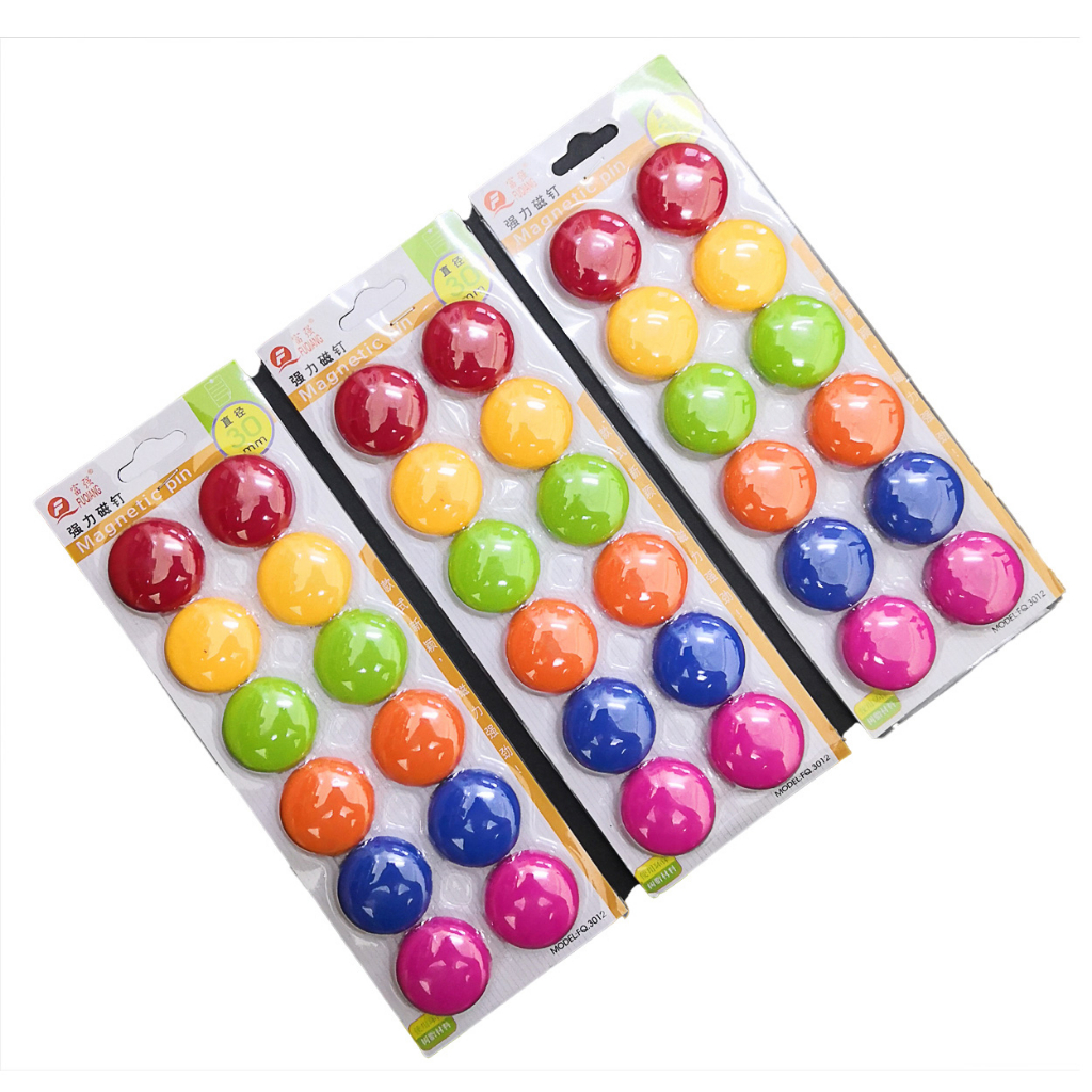 Colourful Whiteboard Magnet-12 pcs(1set) | Shopee Singapore
