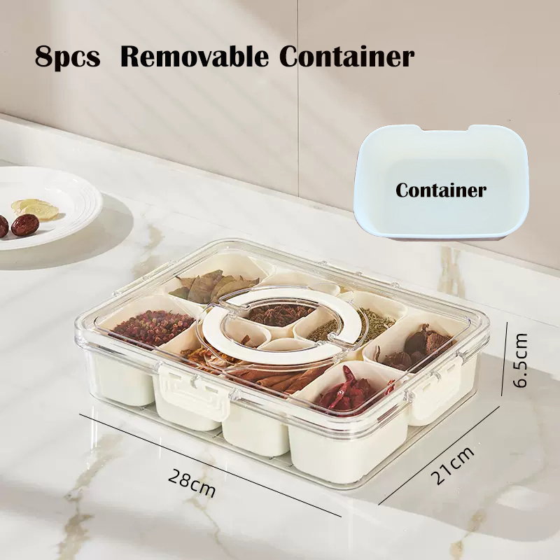 Locaupin Food Storage Containers Stackable Refrigerator Organizer Bins ...