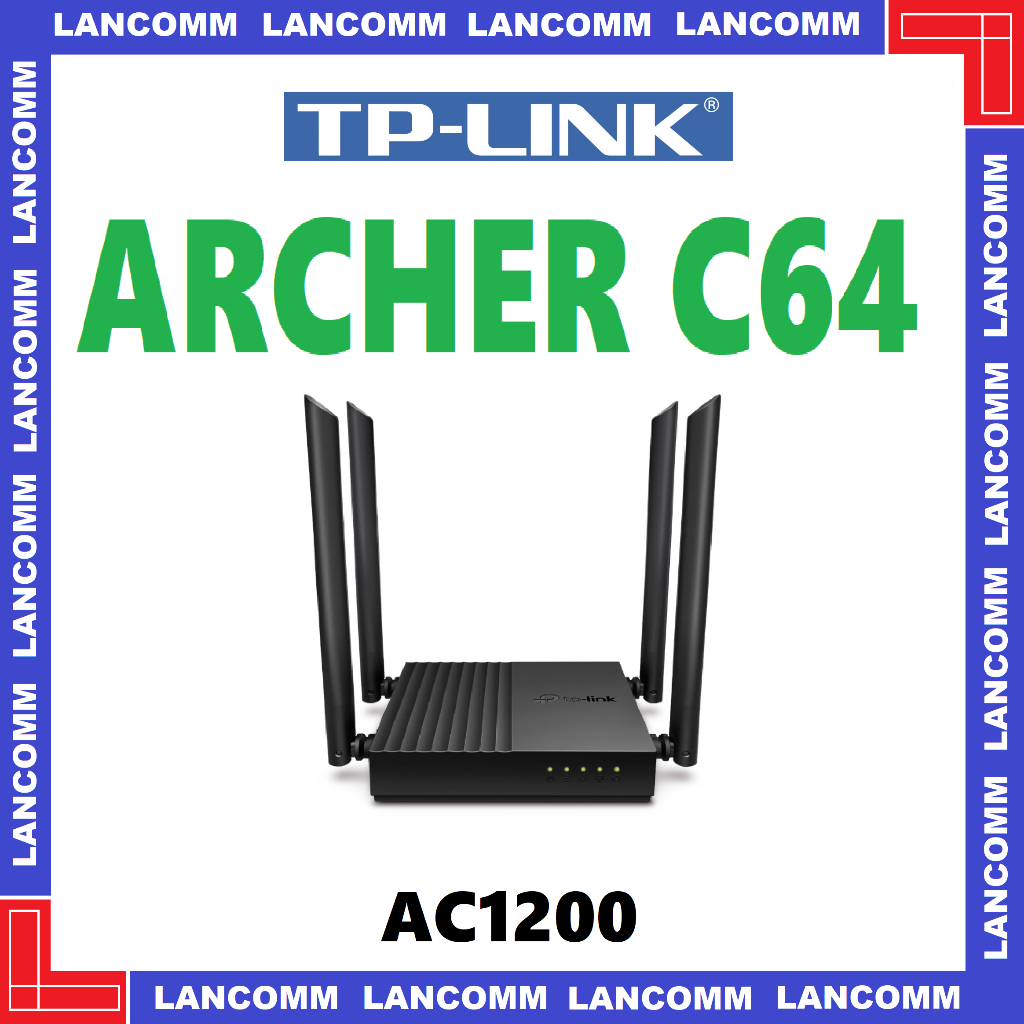 TP-LINK Archer C64 AC1200 Wireless MU-MIMO WiFi Router | Shopee Singapore