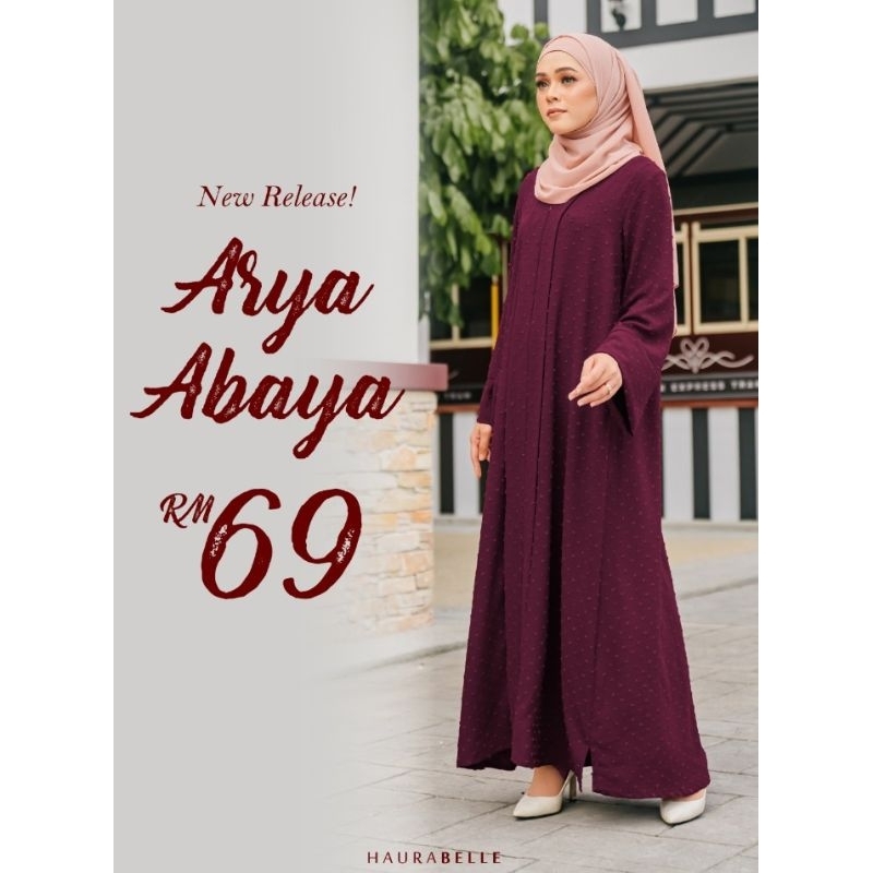 PART 2 ARYA ABAYA (IRONLESS) BY HAURABELLE | Shopee Singapore