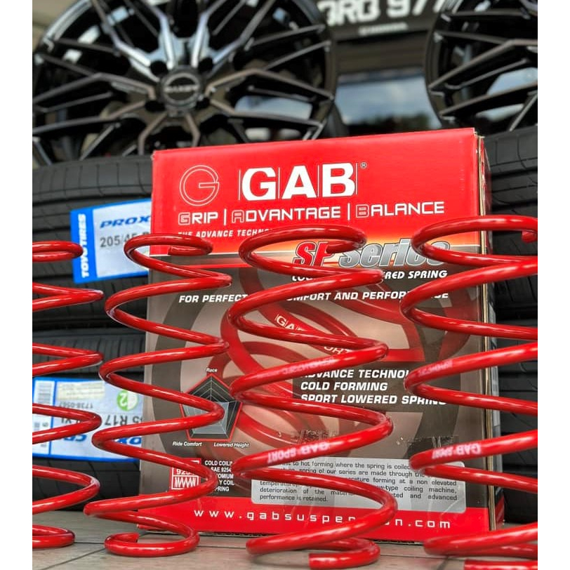 GAB Lowered Sport Spring Proton Honda Toyota Perodua Myvi Vios Kancil ...