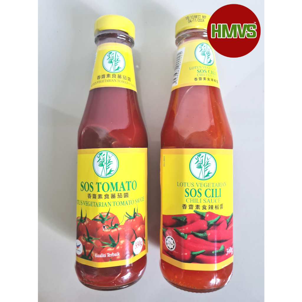 [Lotus Vegetarian] Vegetarian Sos Cili 340g / Vegetarian Sos Tomato ...