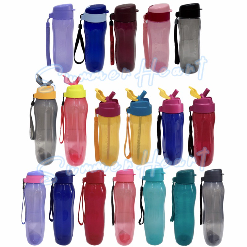 Tupperware Slim Eco Bottle 1L / 750ML / 500ML / 310ML Flip Top / with ...