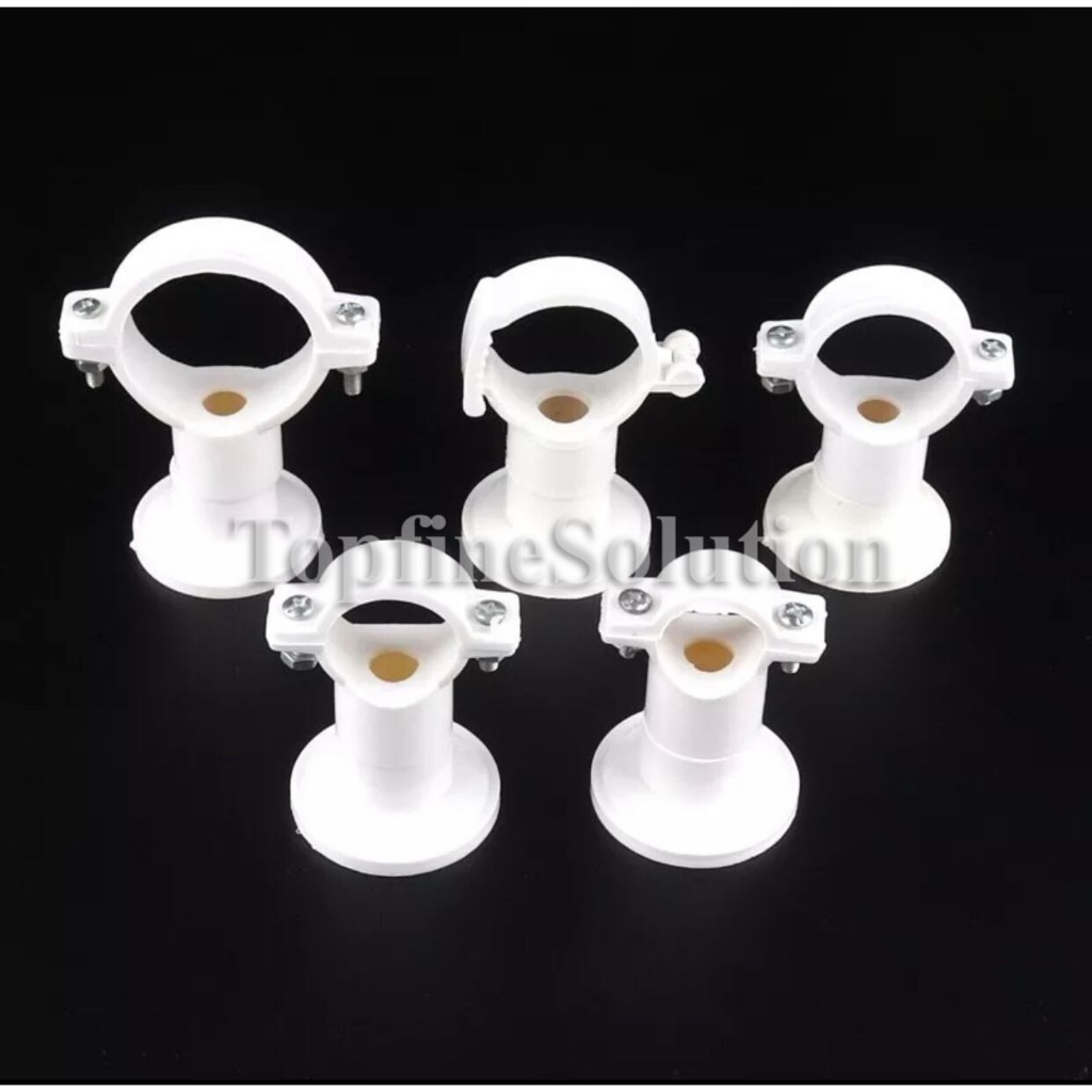 PVC Water Pipe Clamp Garden Irrigation Water Supply PVC Tube Clip ...