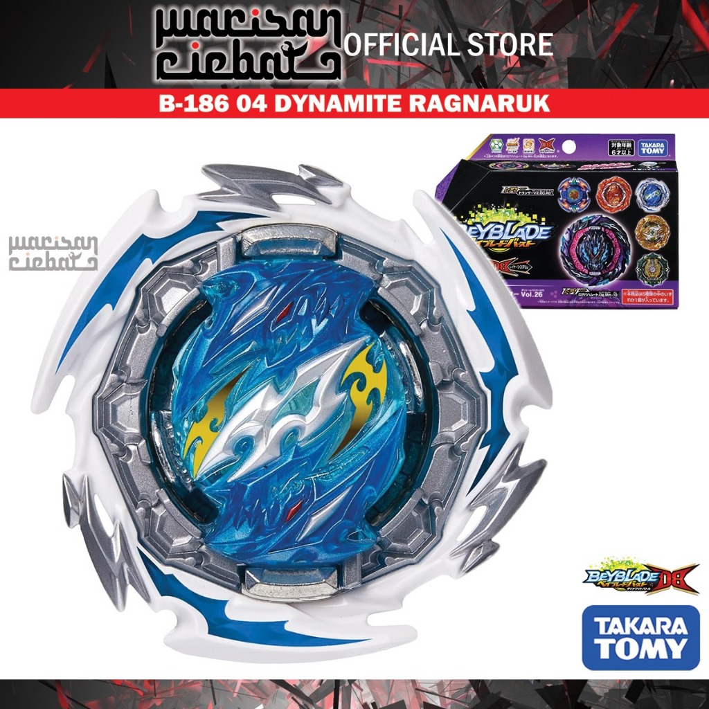 Takara Tomy Beyblade Burst DB B-186 04 Dynamite Ragnaruk Nexus Just-6 ...