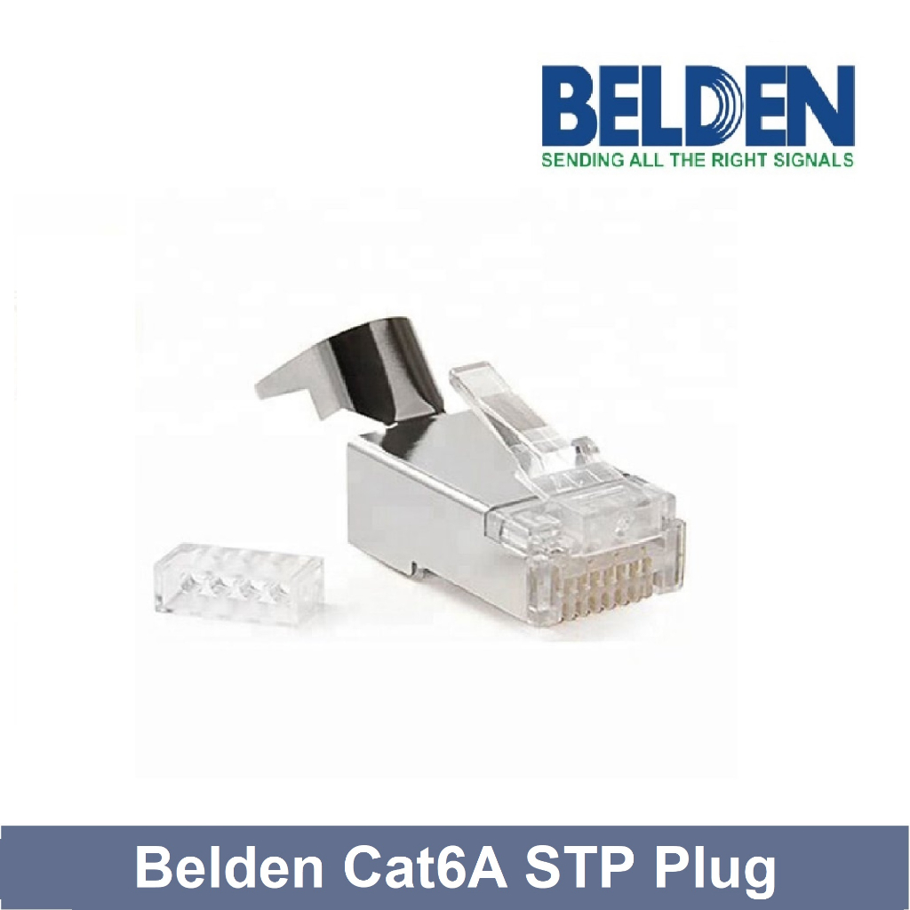 Belden Cat6a Stp Shielded Connector Plug Ap700009 Shopee Singapore