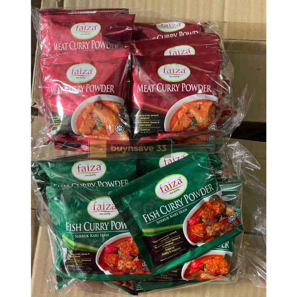 Faiza Curry Meat/Fish Powder (25g x 10 pek) | Shopee Singapore