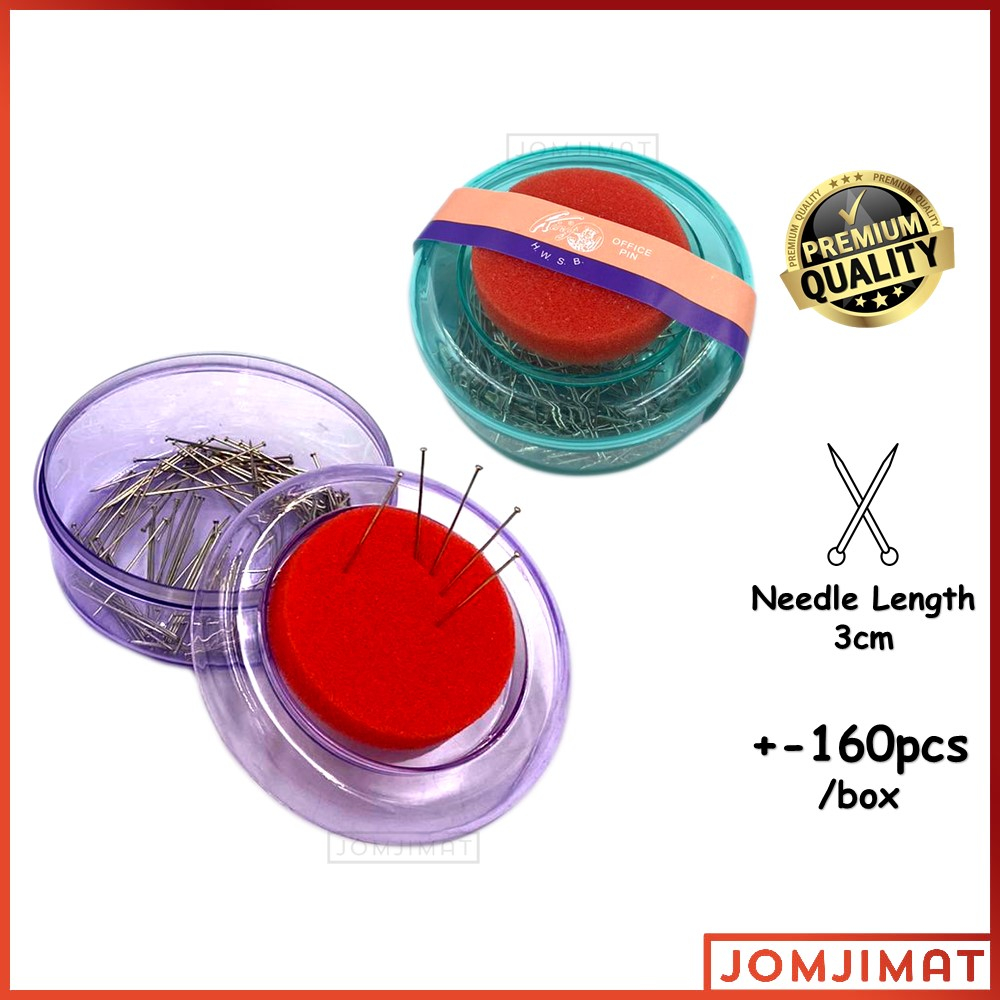 King Jarum Peniti Span Needle Tudung Hijab Shawl Pin +-160pcs/box No ...
