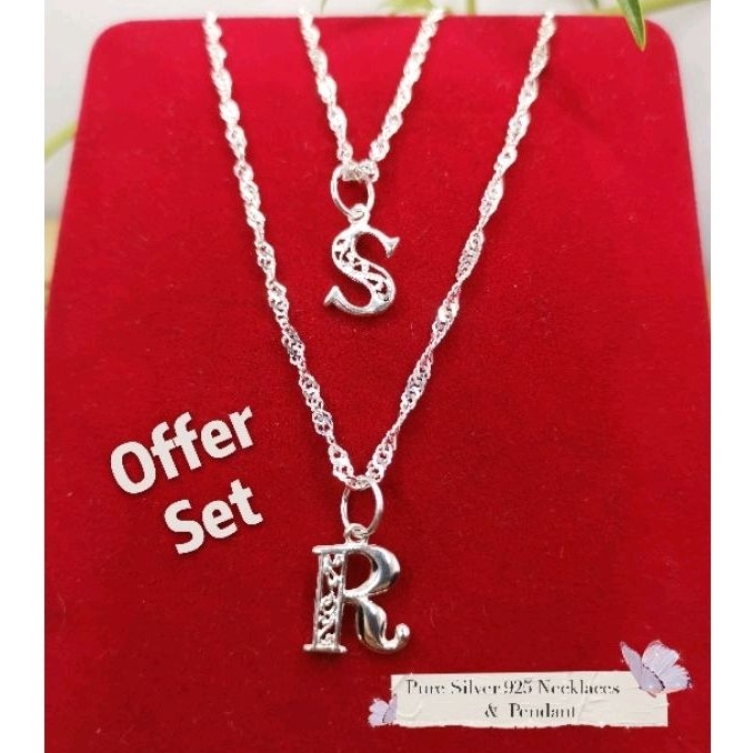 Rantai + Huruf Order set (50cm & 57cm) | Shopee Singapore