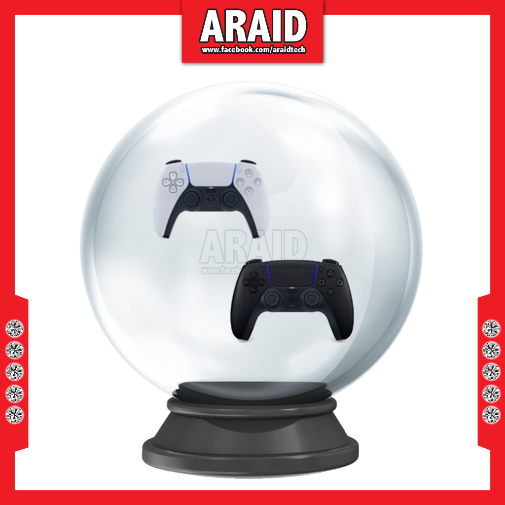 SONY PLAYSTATION PS5 DUAL SENSE WIRELESS CONTROLLER (Black/White ...