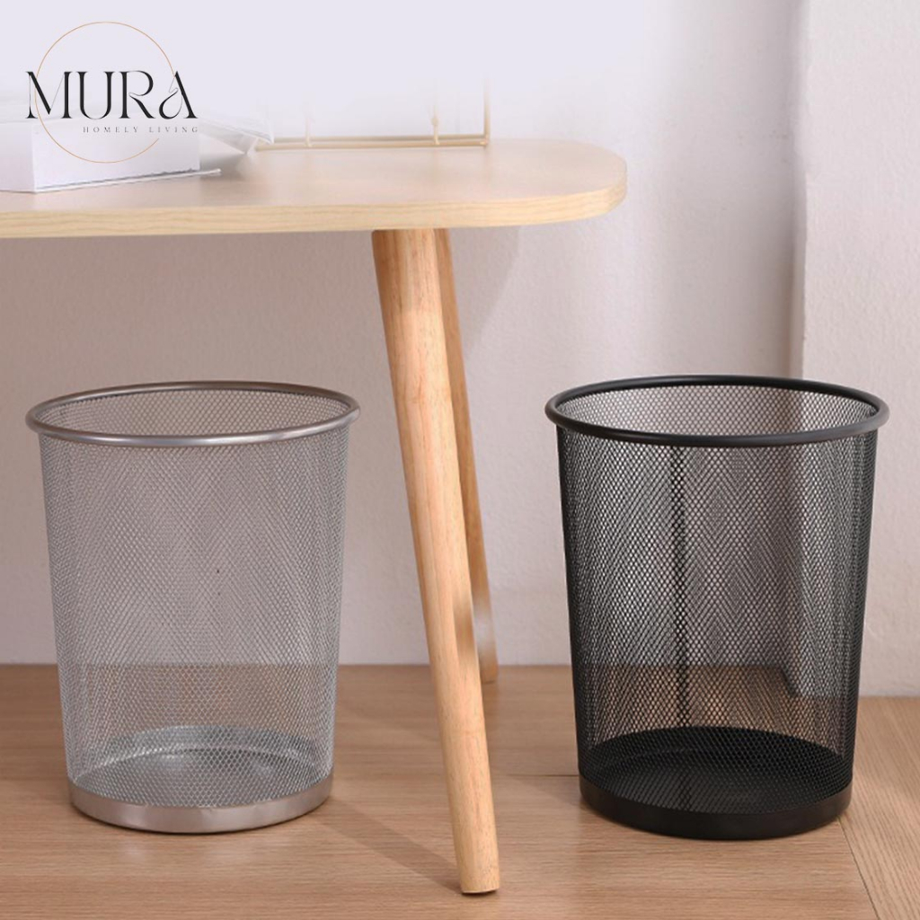 GD Metal Mesh Dustbin Metal Wire Mesh Waste Rubbish Bin Office Metal ...