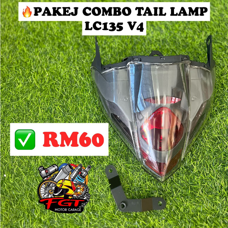 TAIL LAMP BRACKET YAMAHA LC135 V2 V3 V4 LAMPU BELAKANG BRACKET TAIL ...