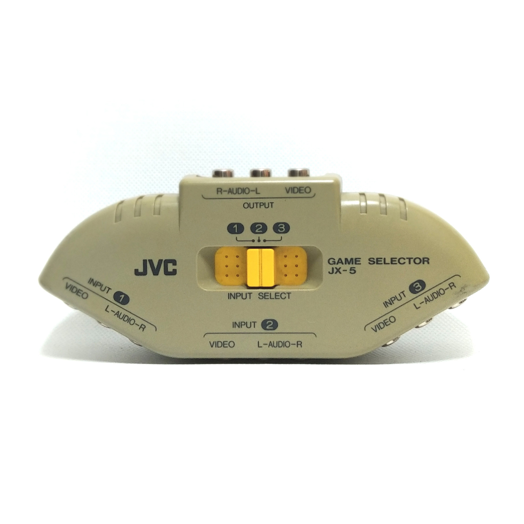 JVC 3 WAY MANUAL AV SELECTOR SWITCHER SPLITTER 3 INPUT 1 OUTPUT GAME ...