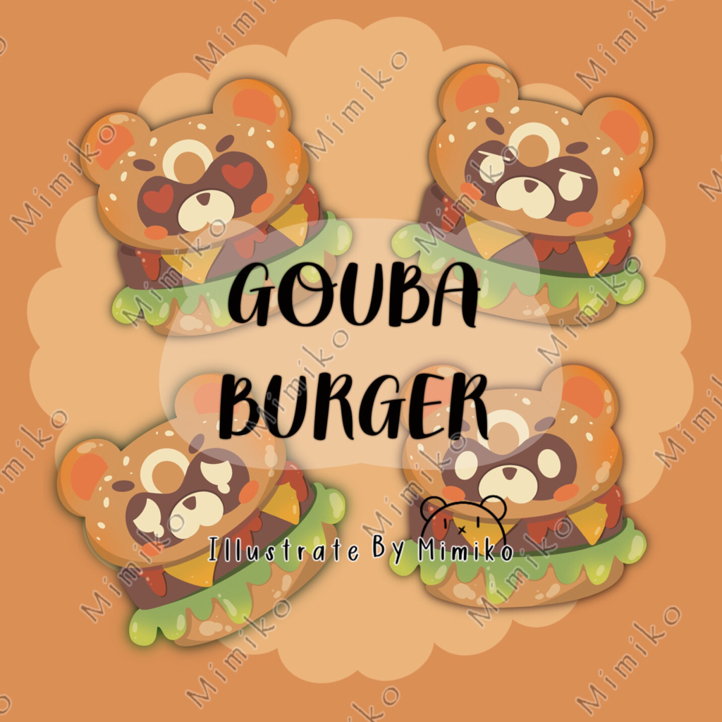 Genshin impact Sticker Guobadonald Burger Die Cut Sticker Xiangling ...