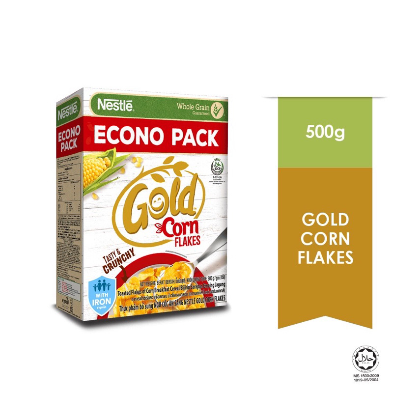 NESTLE GOLD CORN FLAKES 500gram ECONO PACK WHOLE GRAIN CORNFLAKES FREE ...