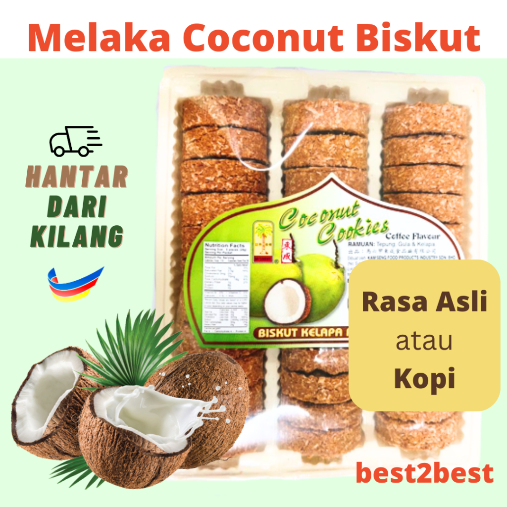 Coconut Biscuit Traditional Biskut Kelapa Bulat Melaka Coffee Flavour ...