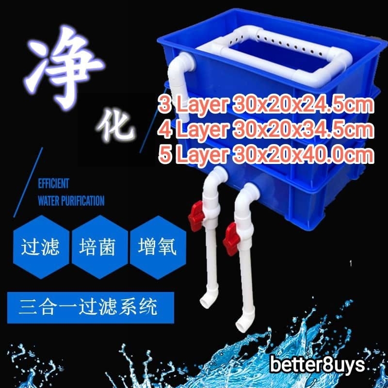 Aquarium filter box drip box aquarium landscape fish tank filter diy ...