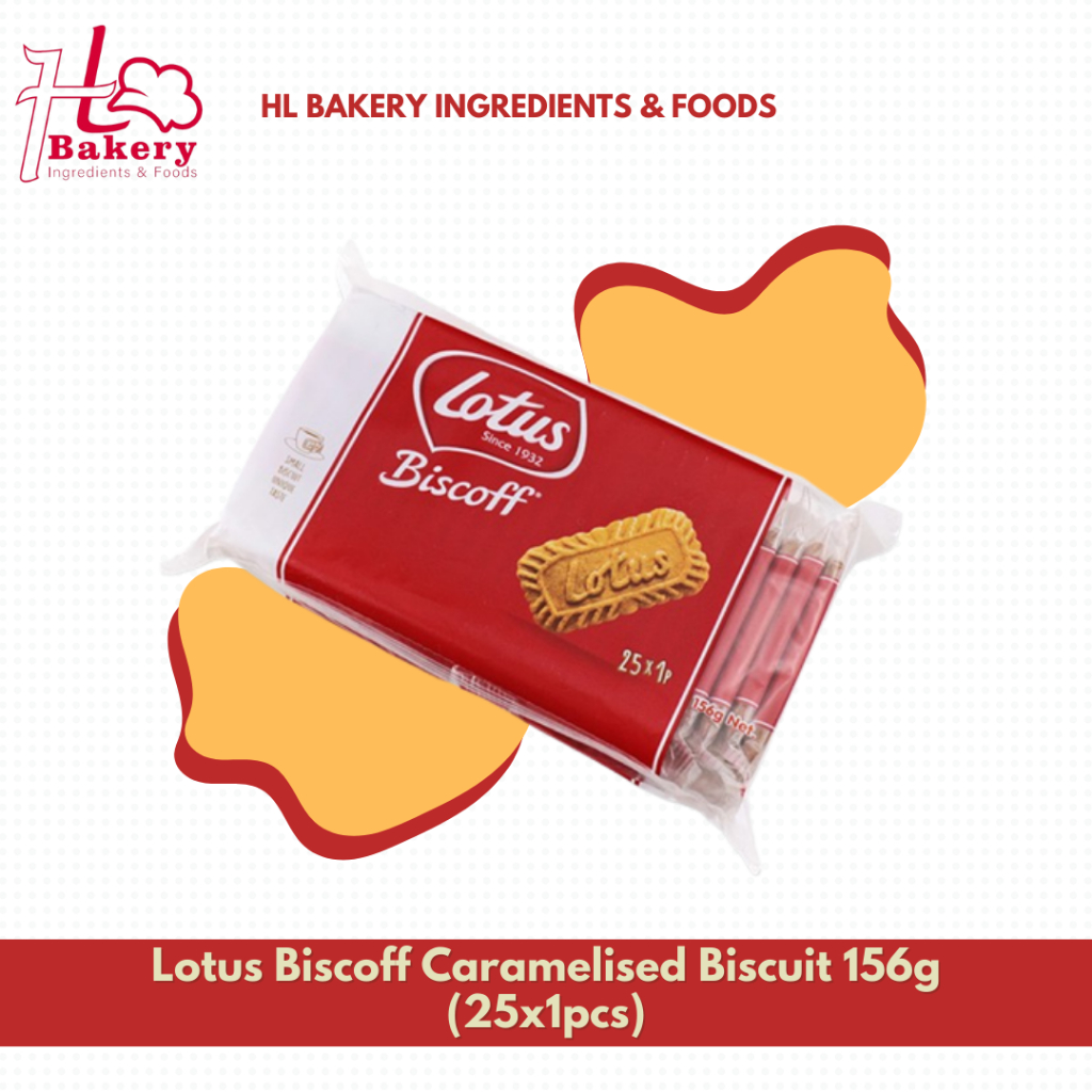 Lotus Biscoff Caramelised Biscuit 156g (25x1pcs) | Shopee Singapore