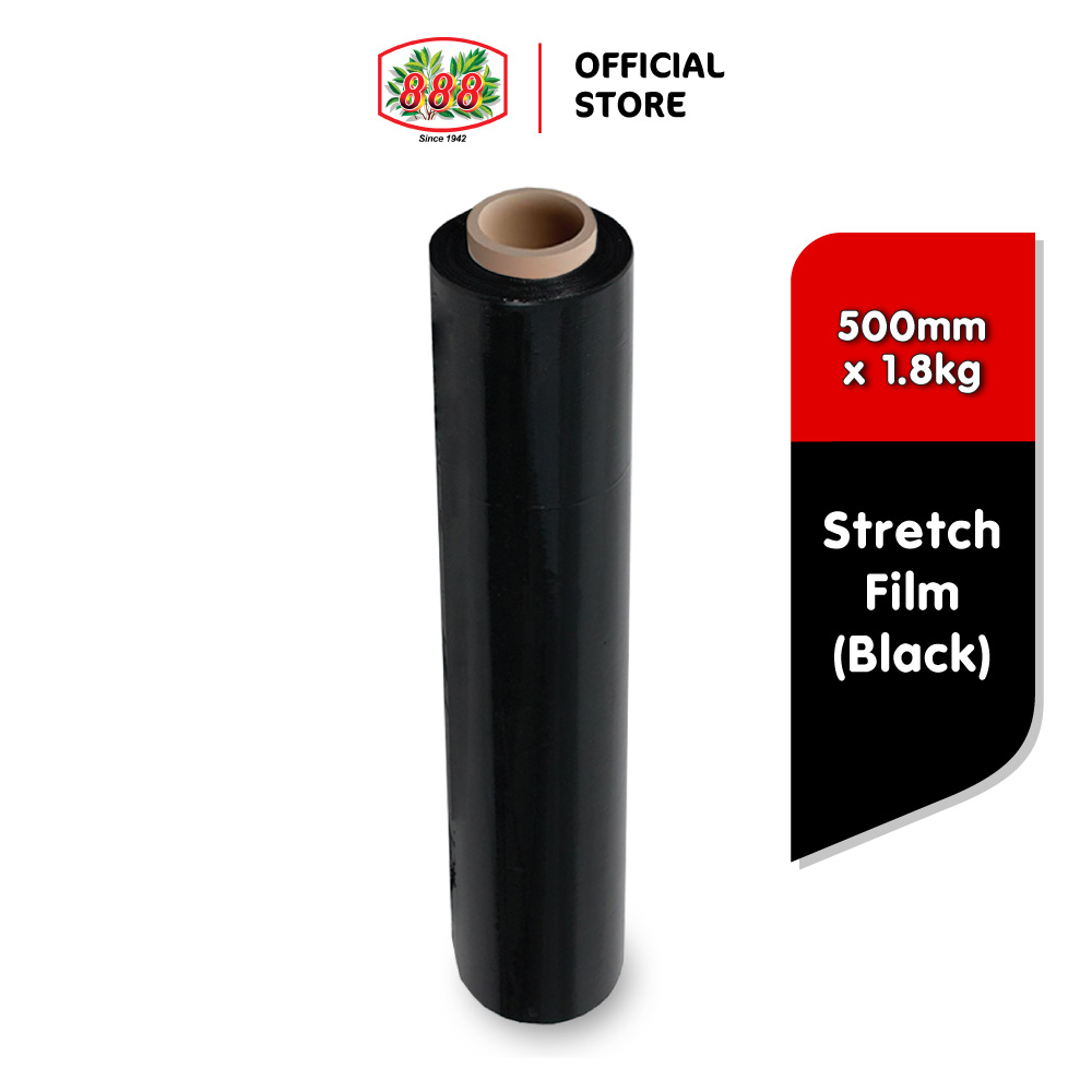 500mm Black Stretch Film/Wrapping Firm/Plastic Pallet Wrap (2.3Kg X 1 ...
