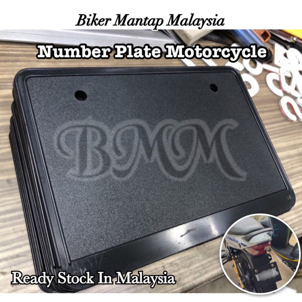 BikerMantap Papan Nombor Plat Motorsikal / Motorcycle Number Plate ...
