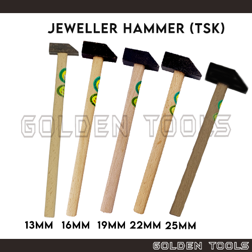 TSK 13mm - 25mm Jeweler Steel Hammer Tukul Besi Emas Perak Jewellery ...