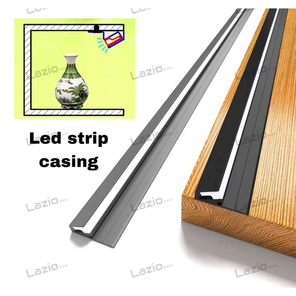 5mm LED strip light aluminium channel /profile track rail casing ...