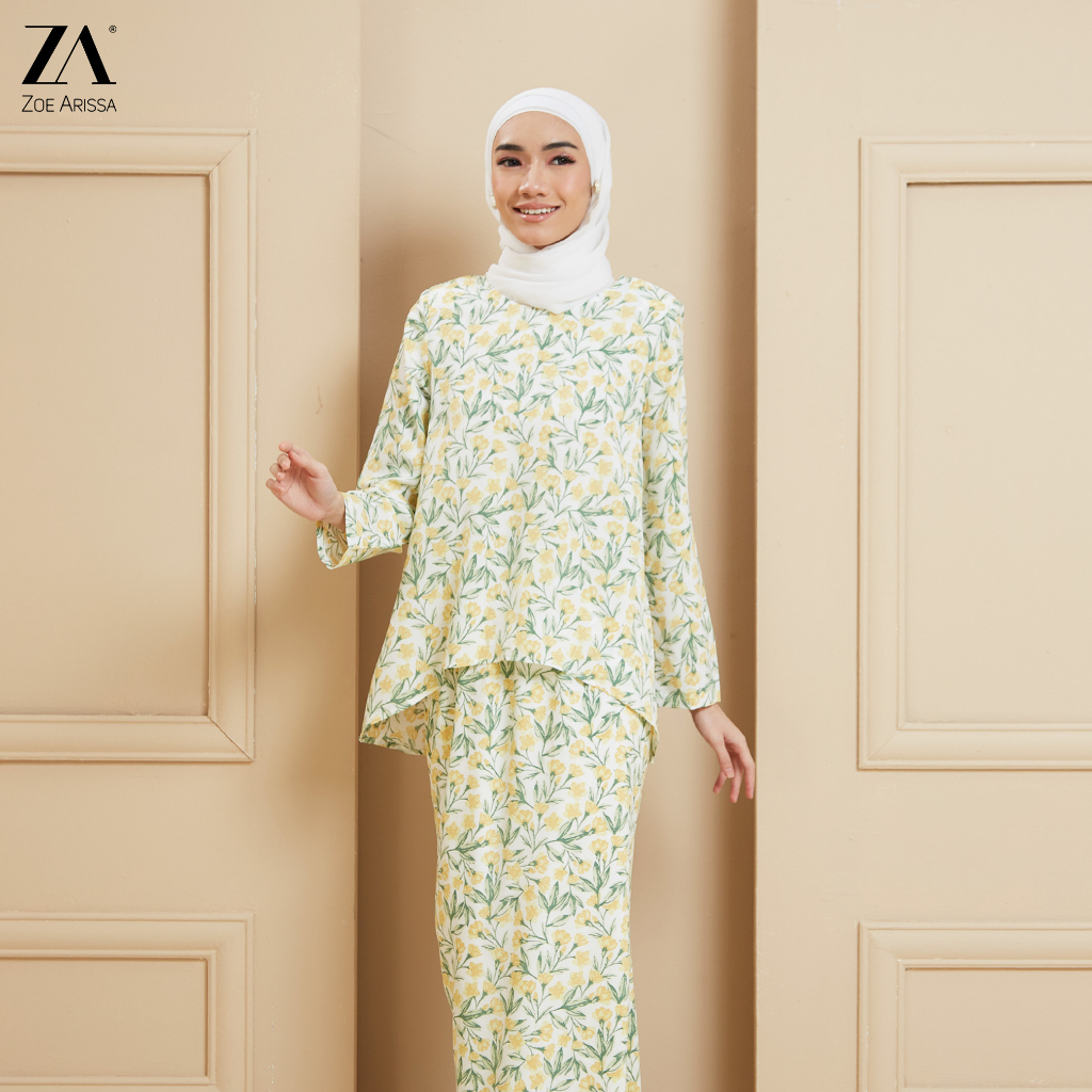 ZOE ARISSA BAJU KURUNG RAYA HAJI 2023 PASTEL FISHTAIL Moden Kurung ...