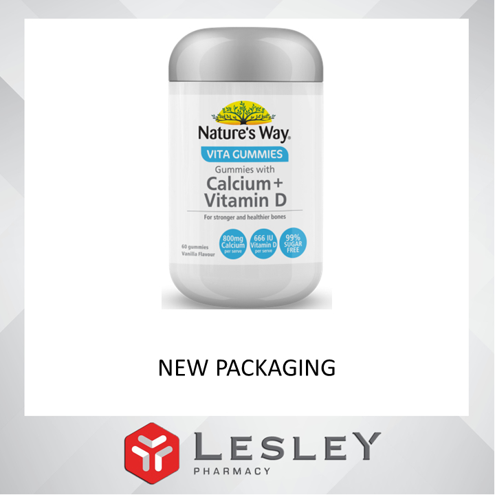 Nature's Way Vita Gummies, Gummies with Calcium + Vitamin D 60s (exp:30 ...