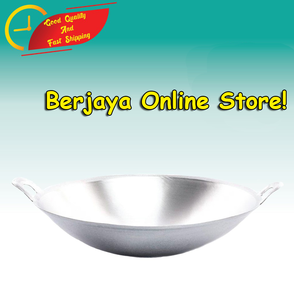 Aluminium Polished Wok Thick 8 inch to 27 inch | Shopee Singapore