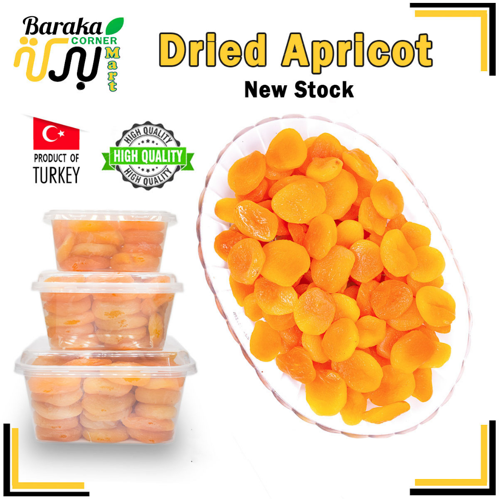 Premium Dried Apricots Large Size Soft & Sweet | Aprikot Kering Turki ...